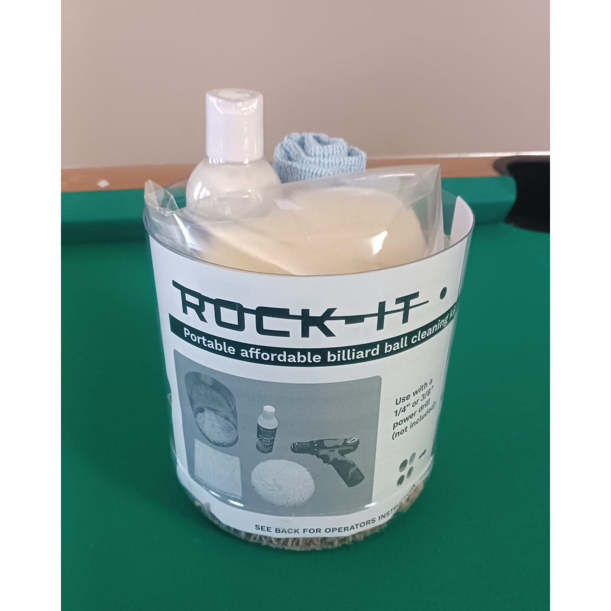 Portable affordable billiard ball cleaning kit - Rock-it Billiard ...
